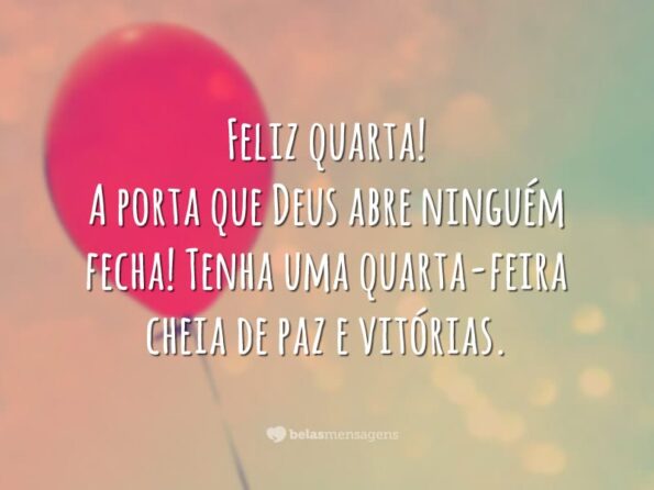 Feliz quarta - Belas Mensagens
