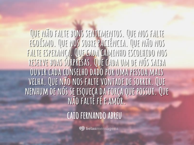 Bons sentimentos - Belas Mensagens