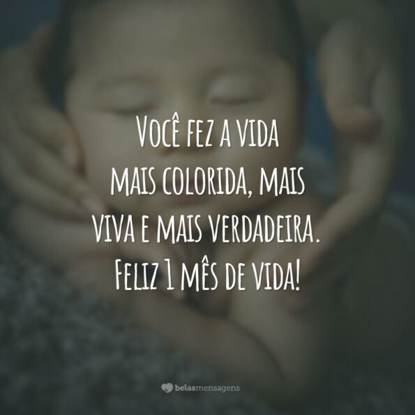 30 frases de mesversário de 1 mês que celebram a vida do seu bebê